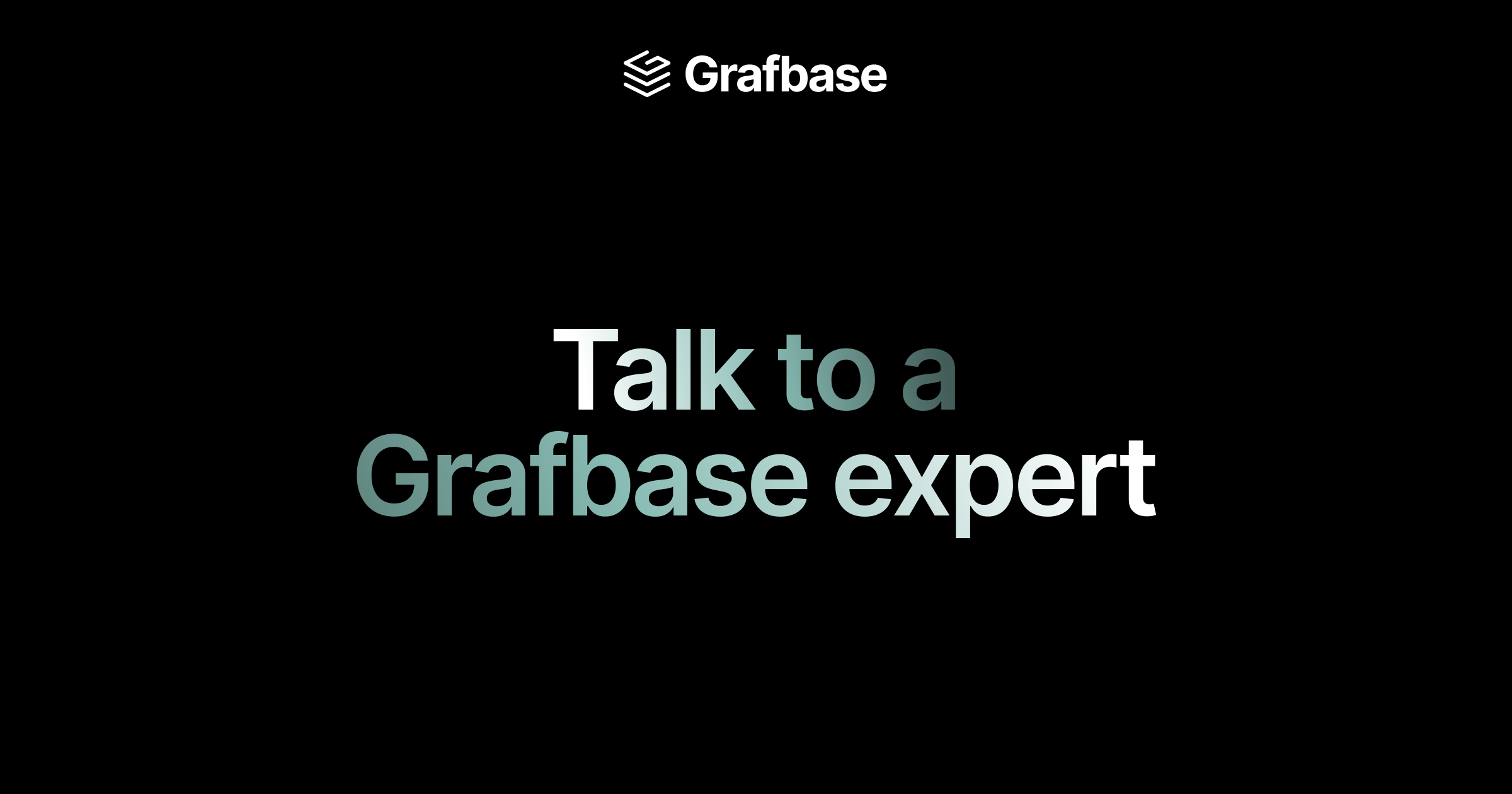 Contact Sales – Grafbase