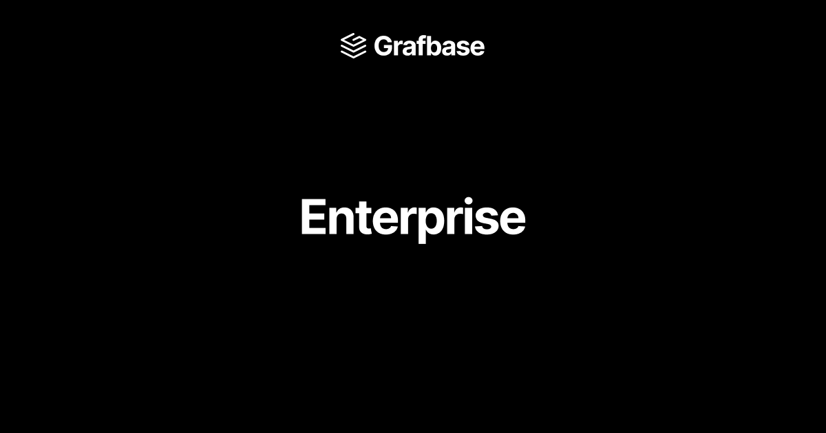 Enterprise – Grafbase Enterprise – Grafbase